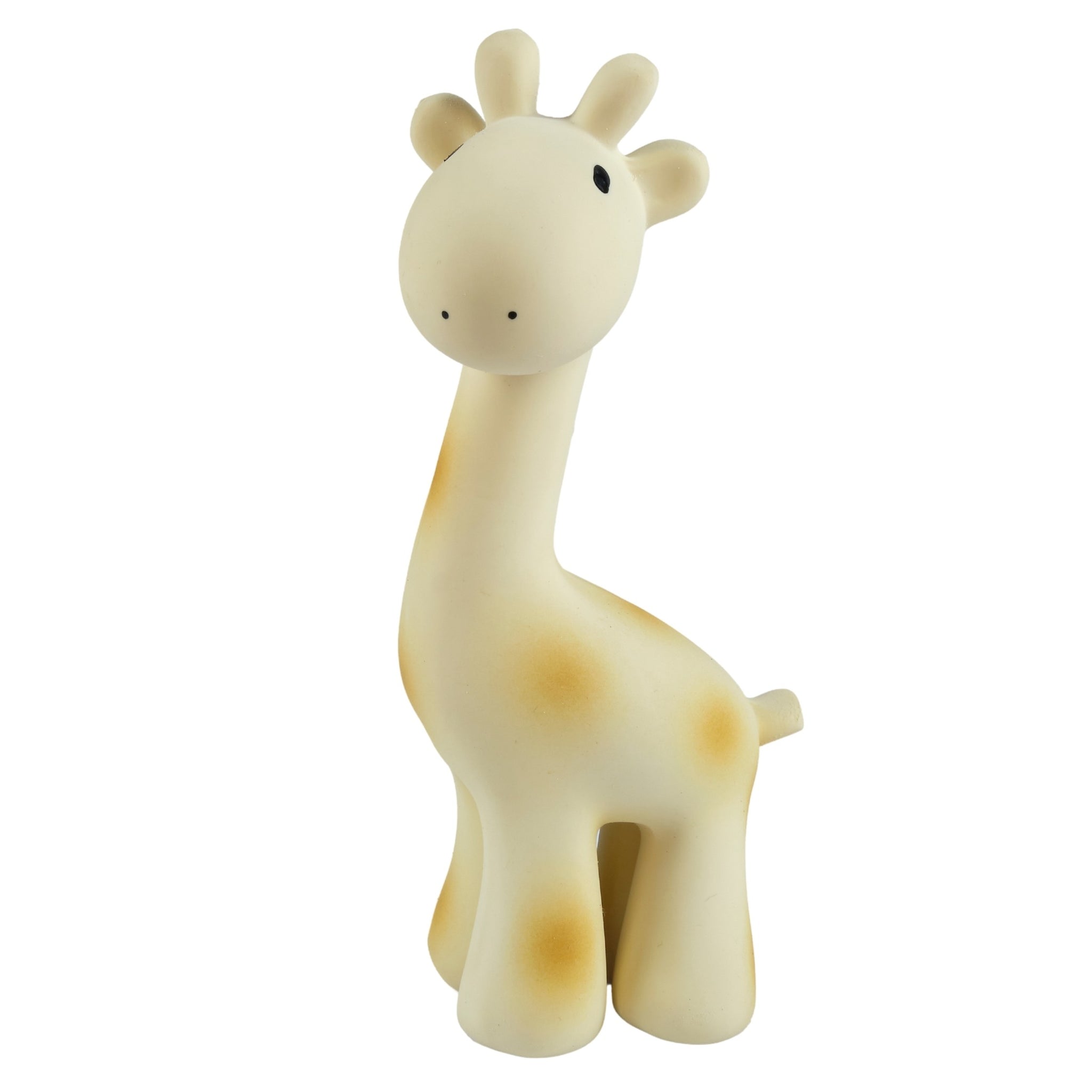 Giraffe natural baby teether rattle and bath toy
